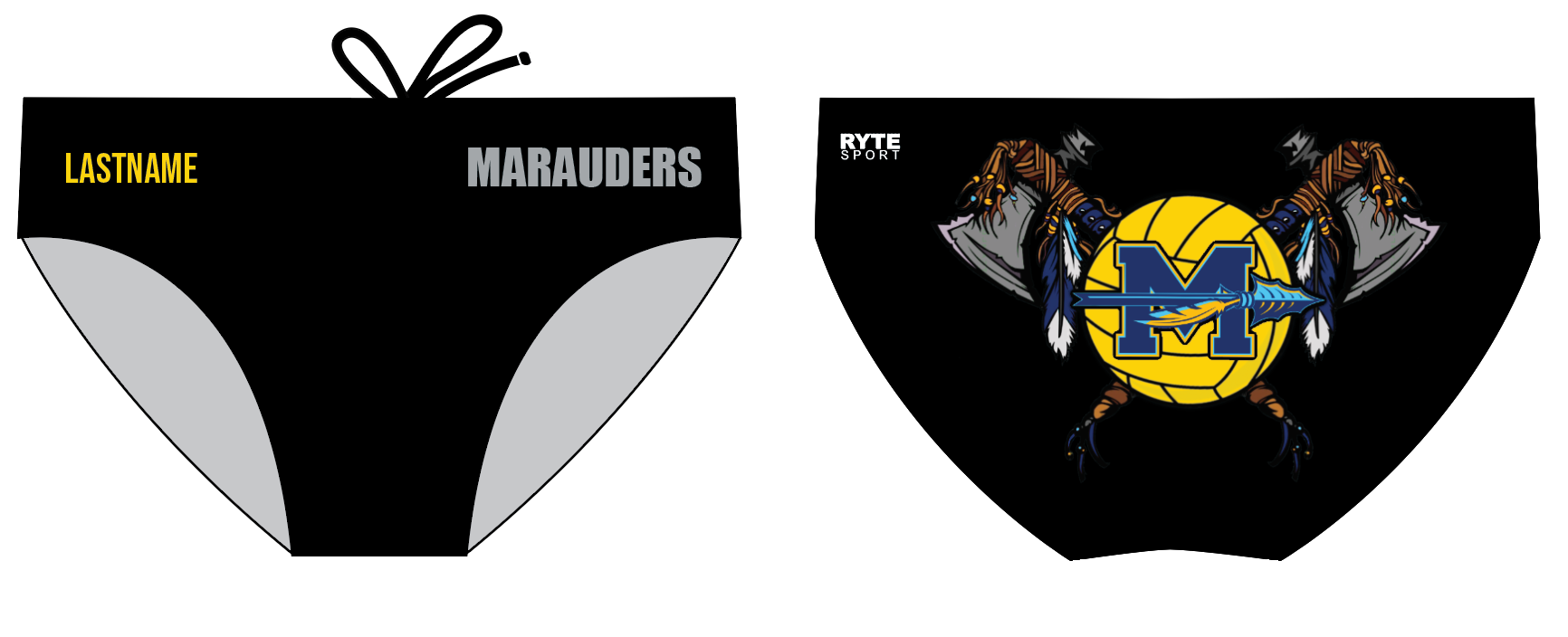 CUSTOM Monache Water Polo Brief - RYTE Sport