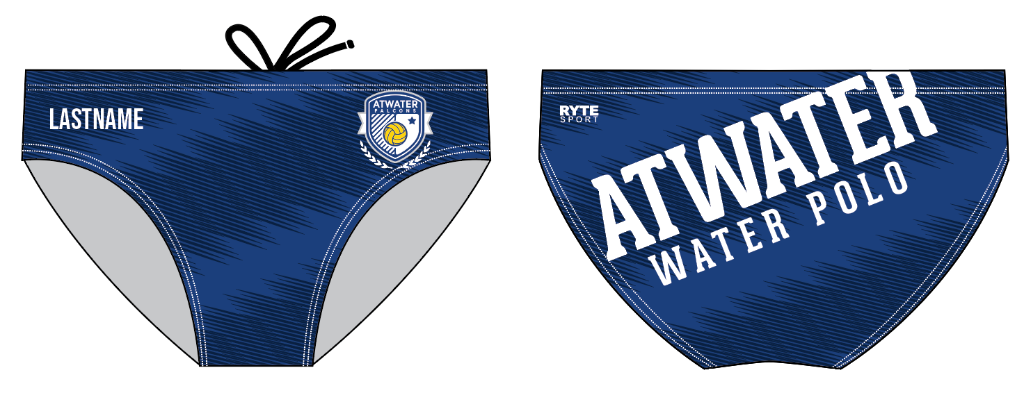CUSTOM Atwater Men's Water Polo Brief 23 - RYTE Sport